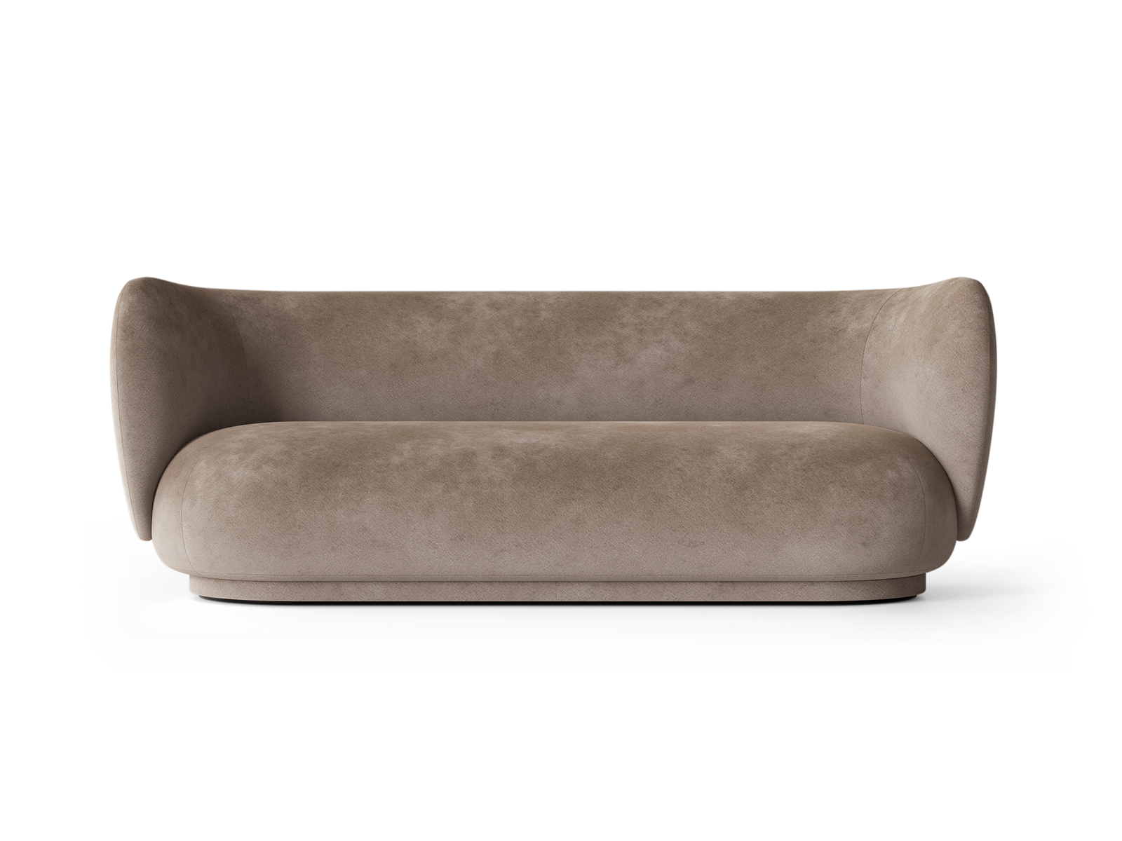 Rico Sofa 3 in faded velvet beige by Ferm Living