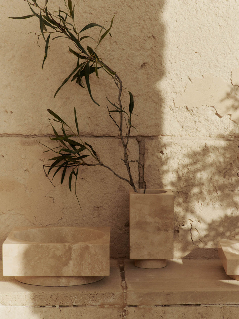 Hew Vase - Travertine – Ferm Living