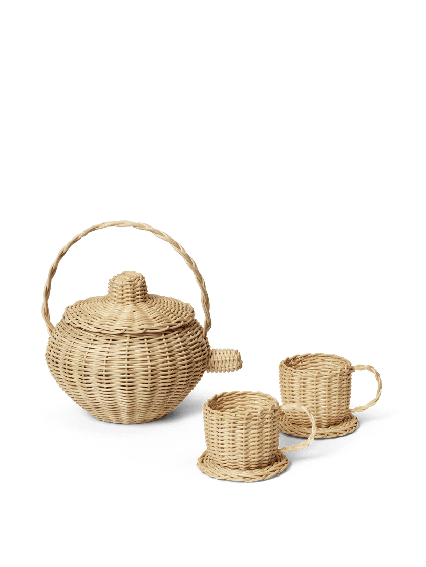 Rattan Tea Set - Natural | Ferm Living