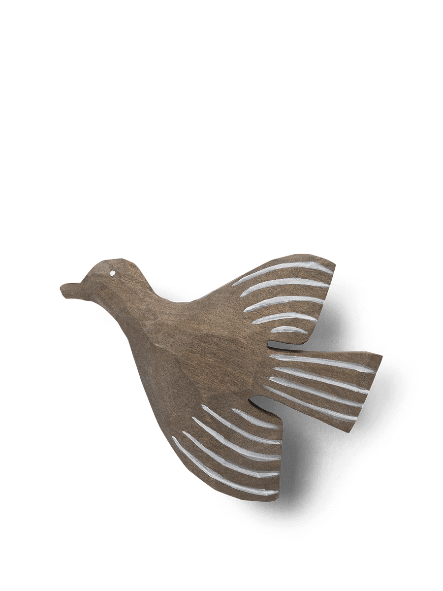Lola Bird Hook – Grey | Whimsical hooks for the home | Ferm Living