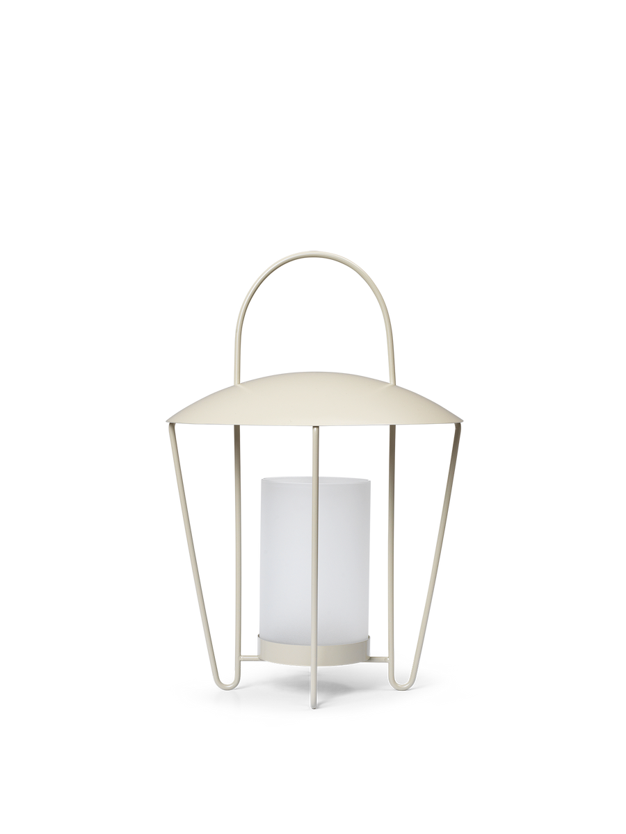 Abri Lantern – Beige | Beautiful outdoor lantern for your garden | Ferm ...