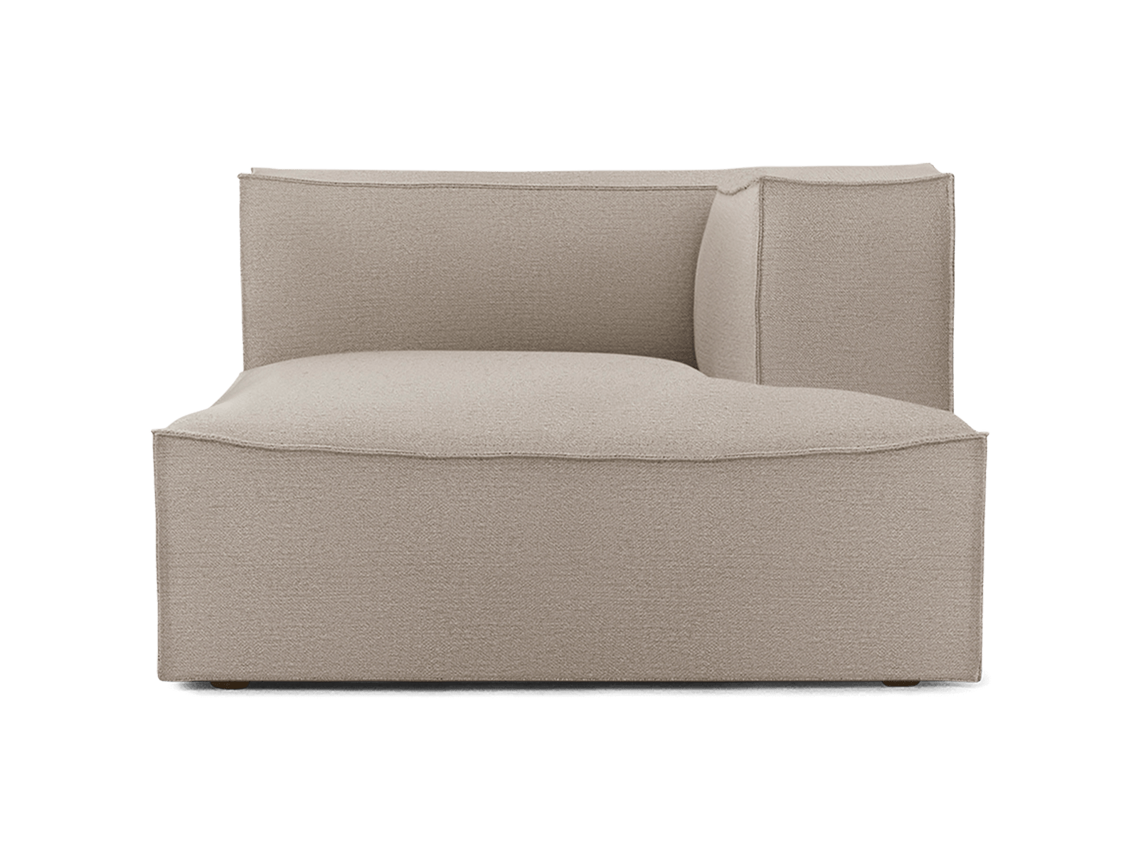 Canapé Catena Chaise Longue Droite L601 Lin de Coton - Naturel | Ferm ...